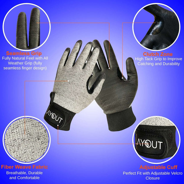 Layout Ultimate Frisbee Gloves and Disc Golf Gloves